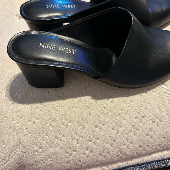 Nine West | Shoes | Black Heeled Mules | Poshmark